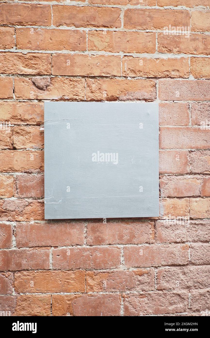 empty house number plate a brick wall Stock Photo - Alamy