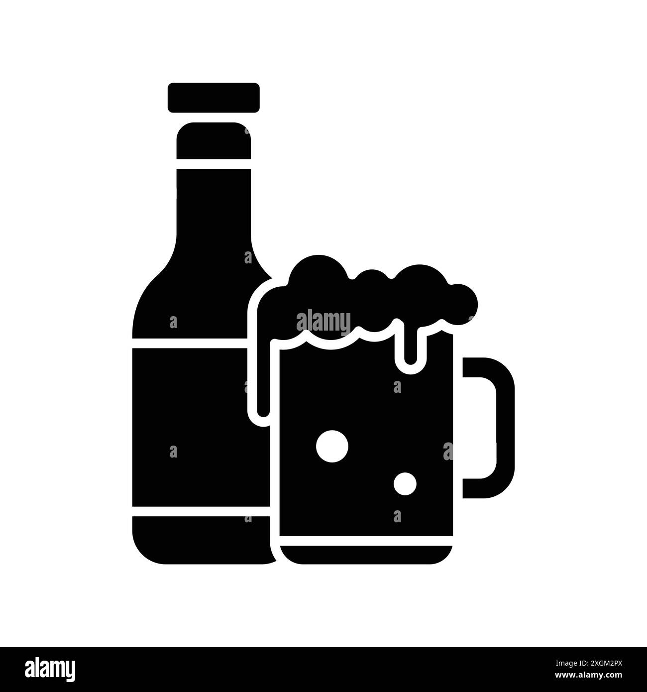 beer icon vector design template in white background Stock Vector Image ...
