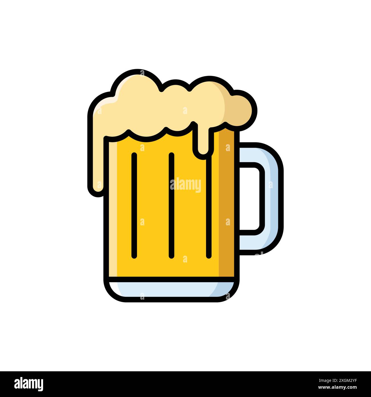 beer icon vector design template in white background Stock Vector Image ...