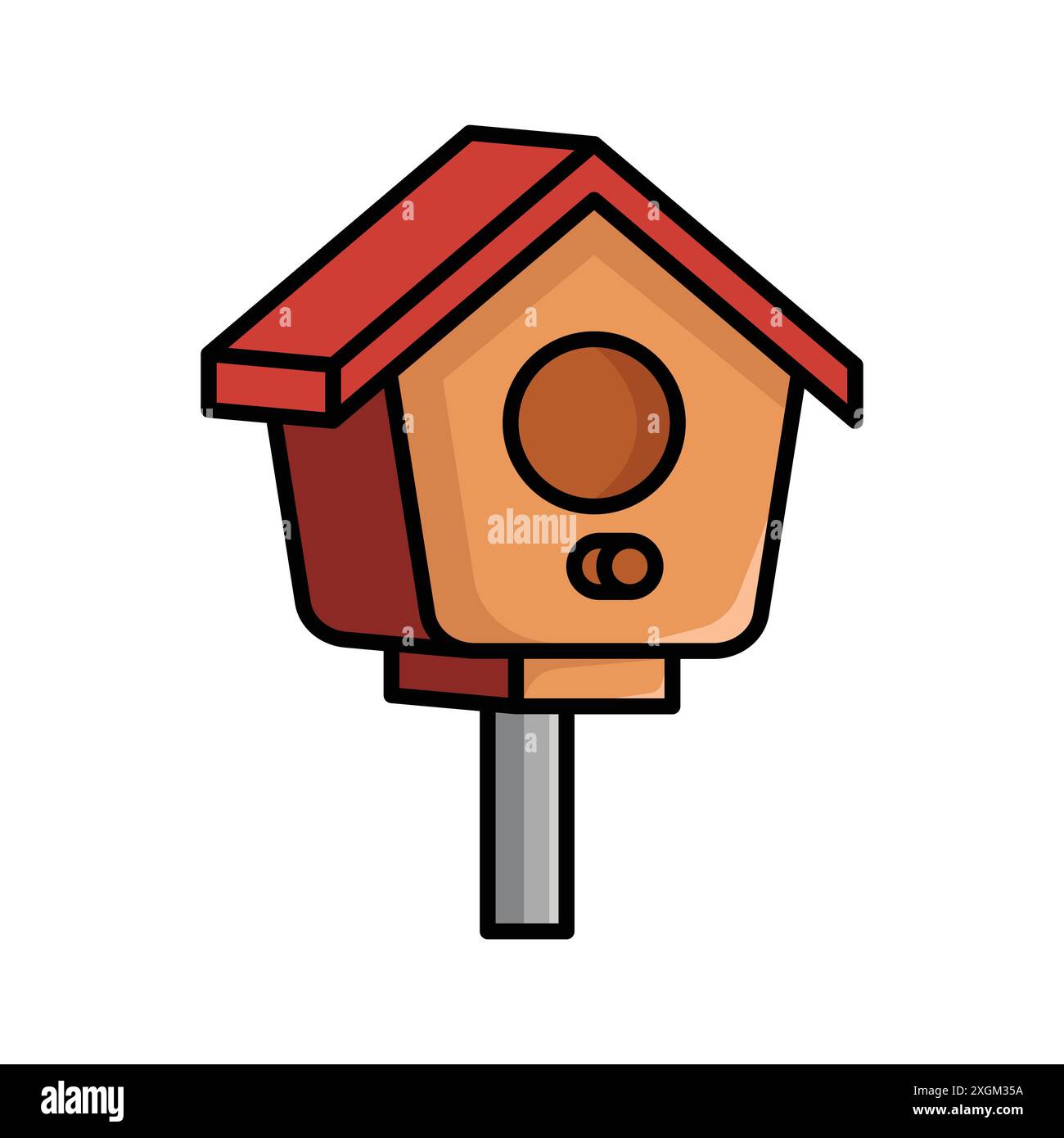bird house icon vector design template in white background Stock Vector ...