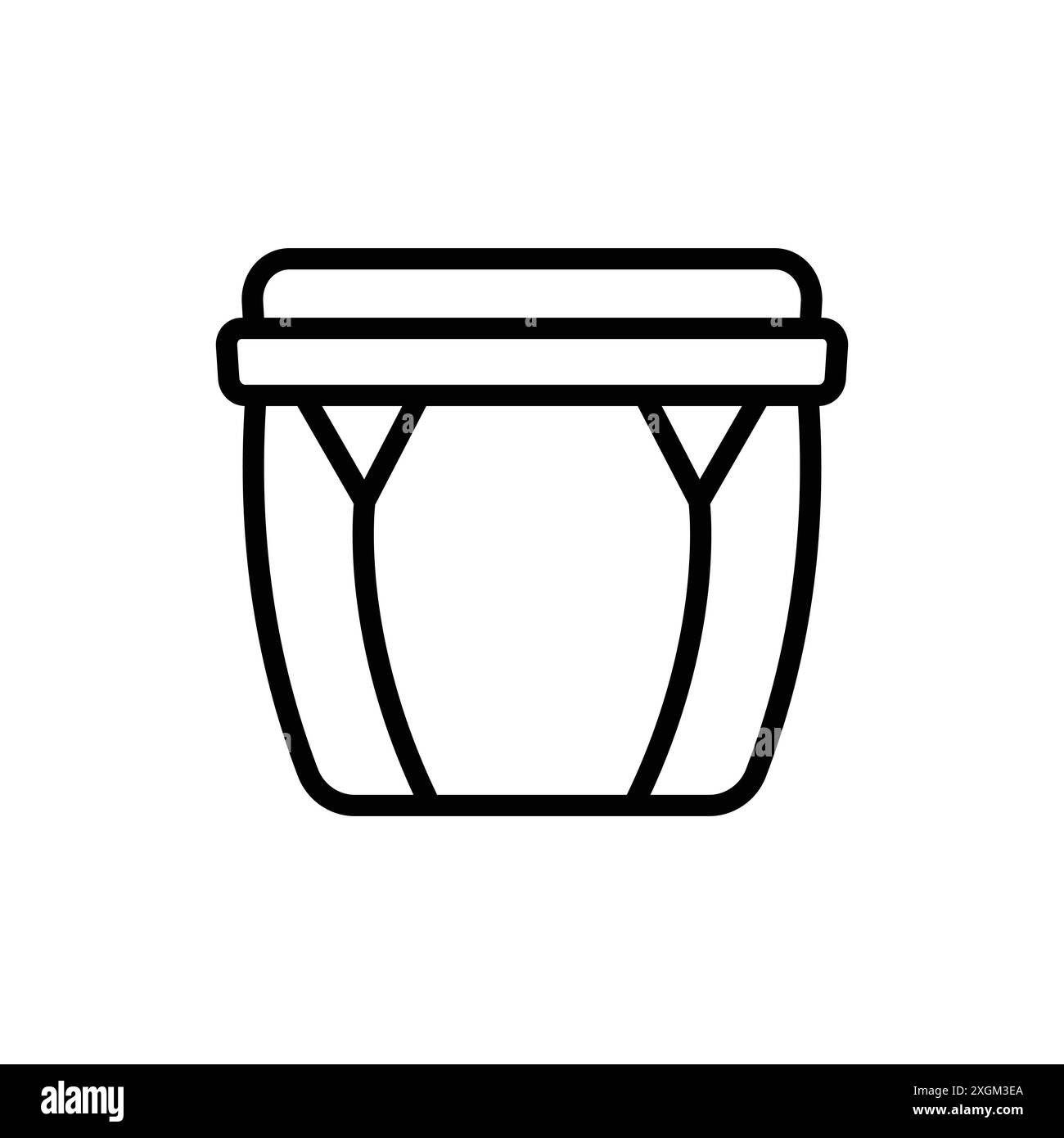 bongo drum icon vector design template in white background Stock Vector ...