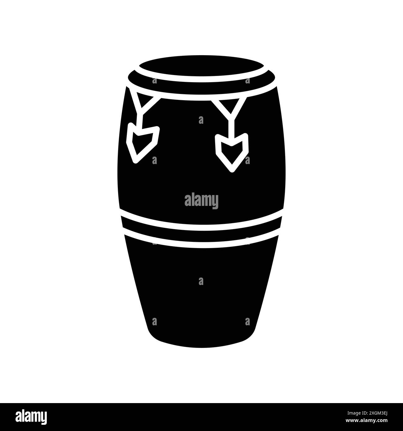 bongo drum icon vector design template in white background Stock Vector ...