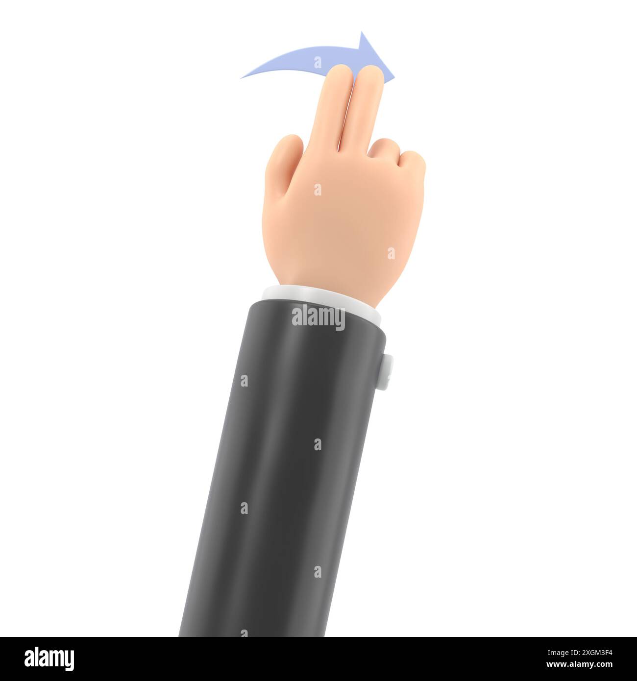 Cartoon Gesture Icon Mockup.Touchscreen gesture line icons.3D ...