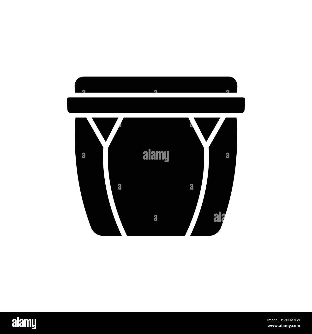 bongo drum icon vector design template in white background Stock Vector ...