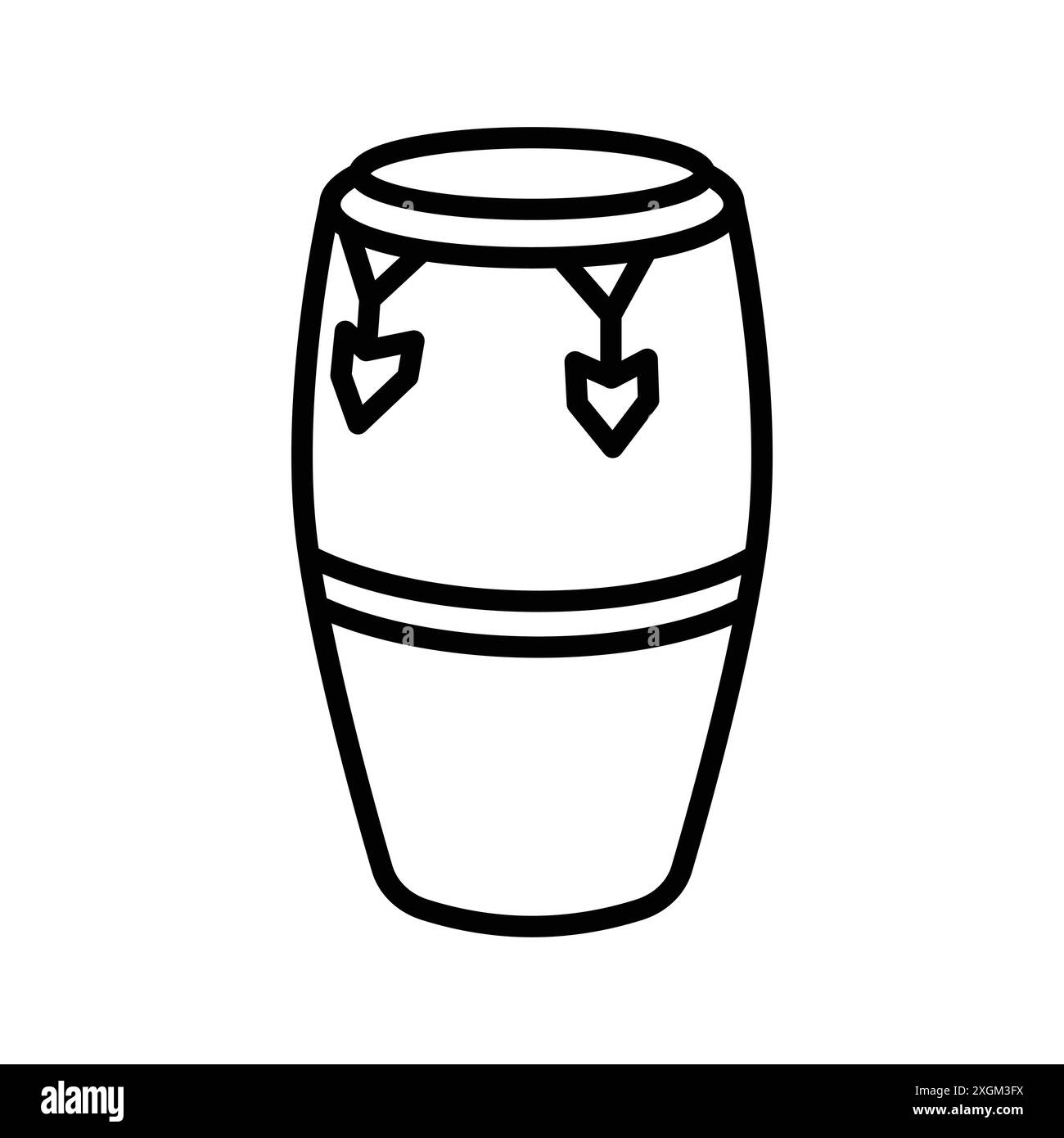 bongo drum icon vector design template in white background Stock Vector ...