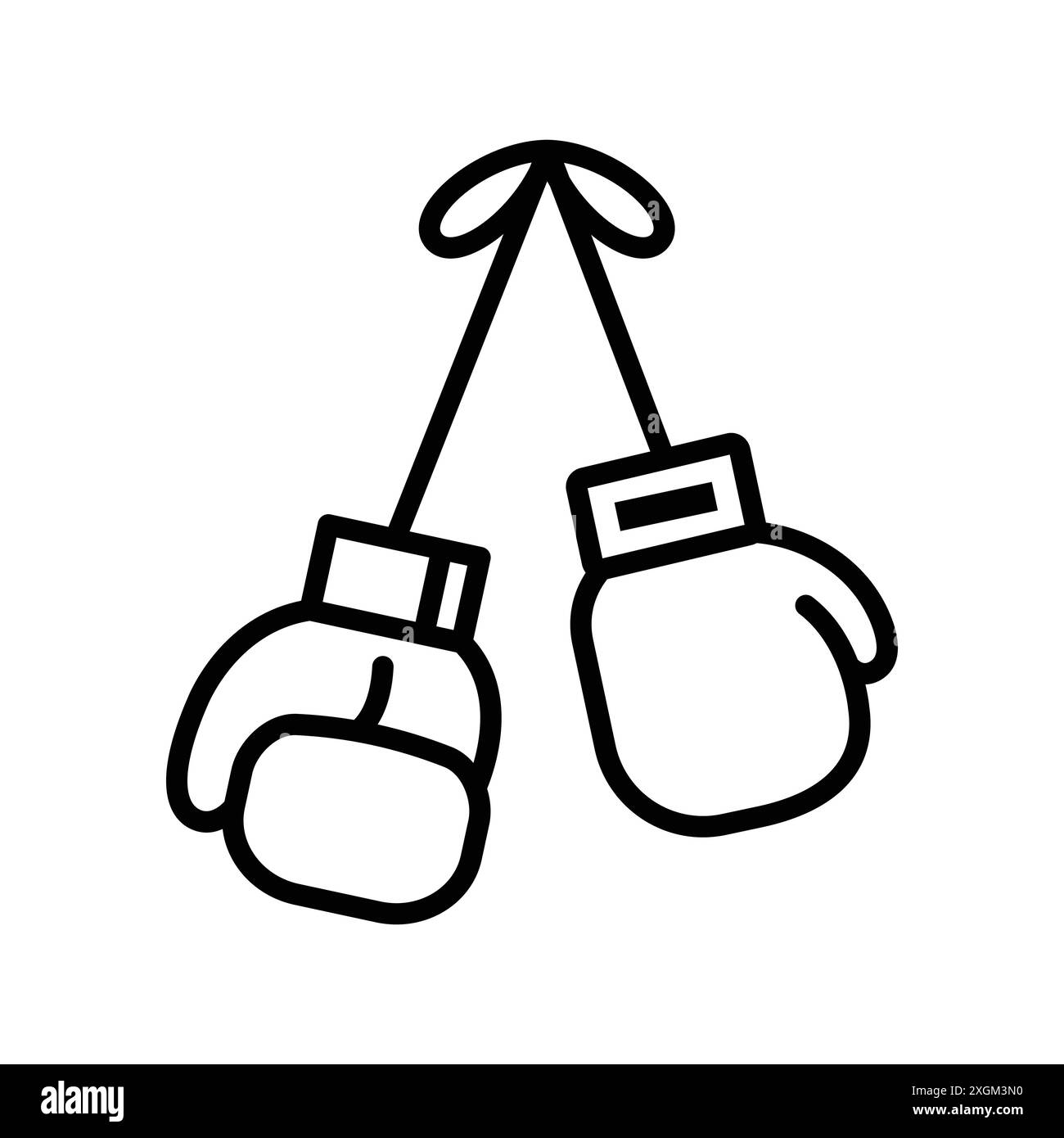 boxing glove icon vector design template in white background Stock ...