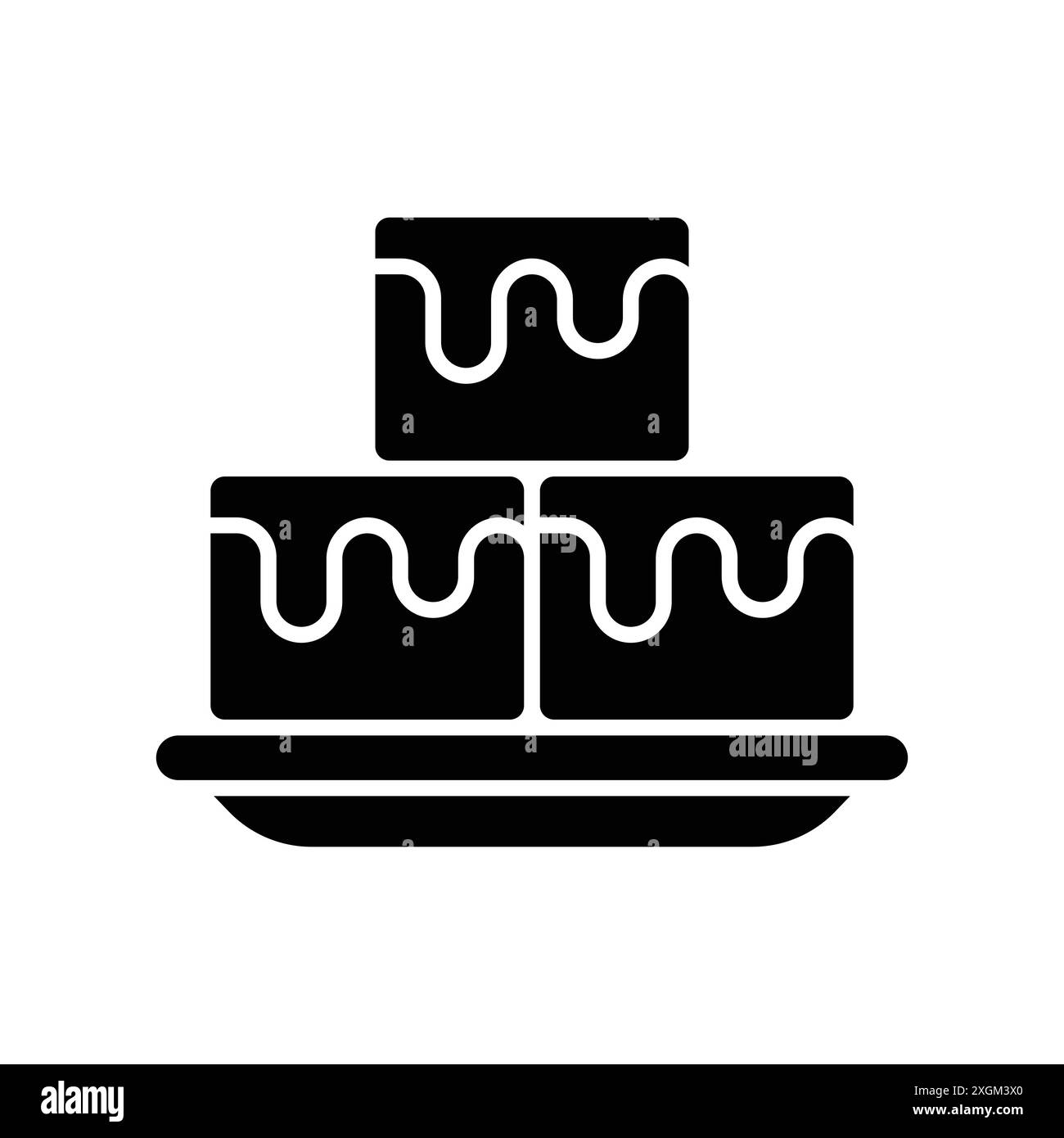 brownies icon vector design template in white background Stock Vector ...