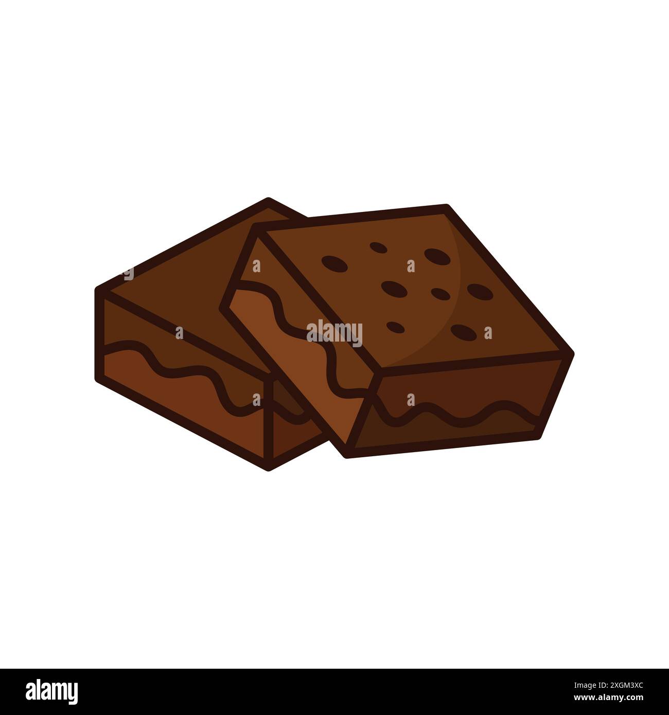 brownies icon vector design template in white background Stock Vector ...