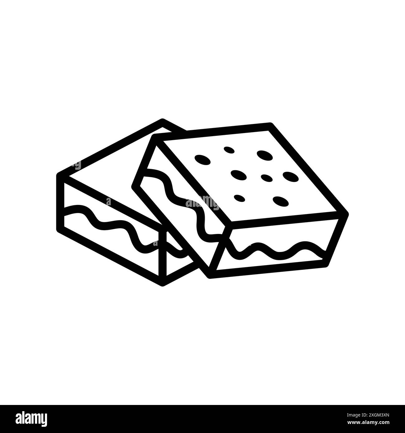 brownies icon vector design template in white background Stock Vector ...