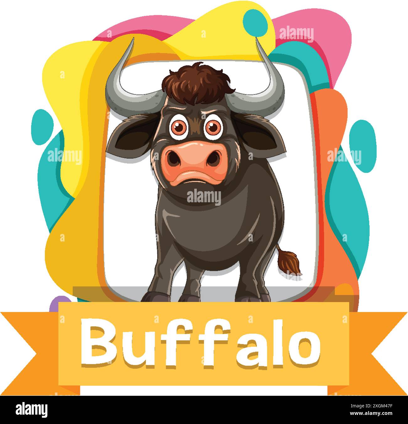 Cartoon buffalo hi-res stock photography and images - Alamy