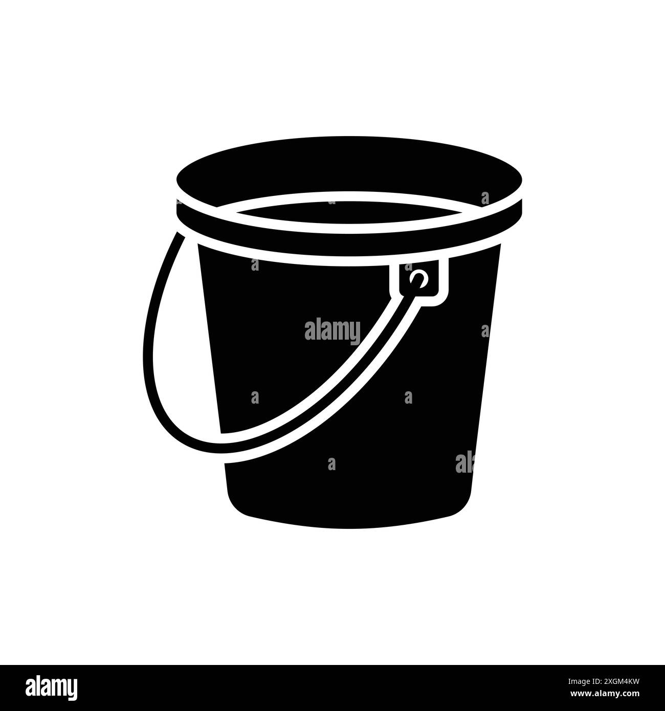 bucket icon vector design template in white background Stock Vector ...