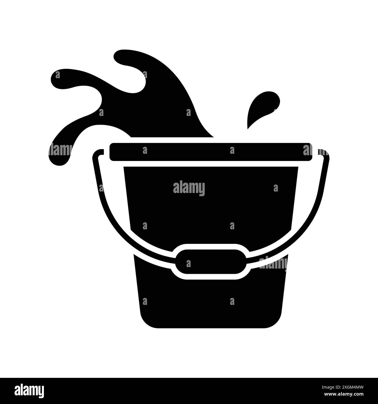 bucket icon vector design template in white background Stock Vector ...