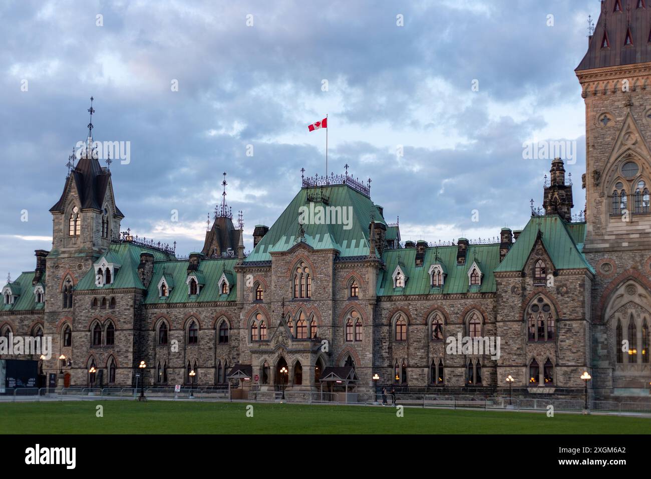 Ottawa, Canada - May 16, 2024: Parliament Hill, East Block building ...