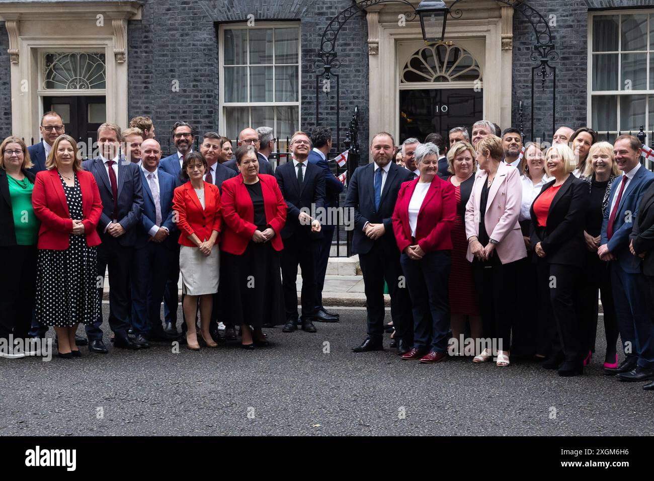 London, UK. 09th July, 2024. New Scottish Labour MPs pose outside 10 ...