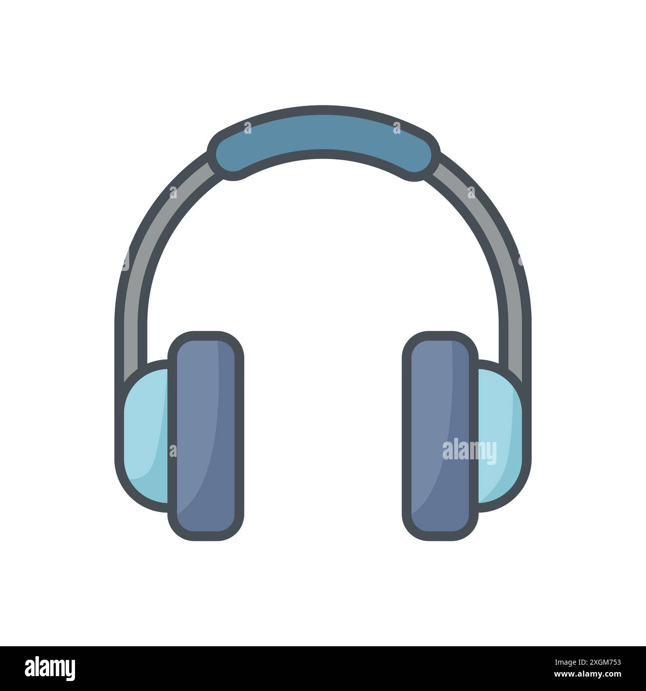 headphone icon vector design template in white background Stock Vector ...