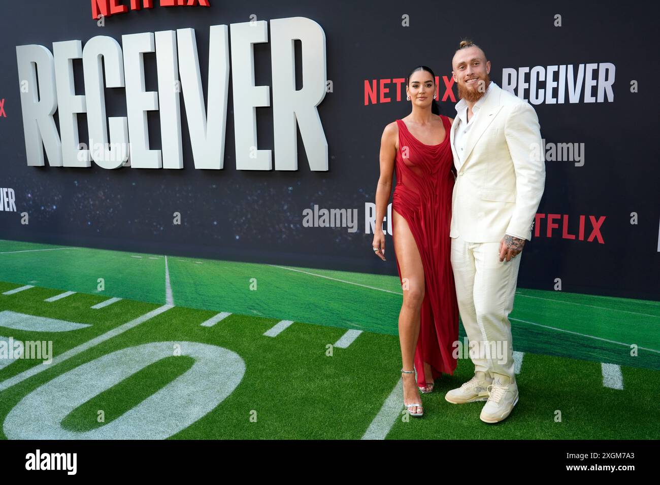 San Francisco 49ers tight end George Kittle, a cast member in "Receiver ...