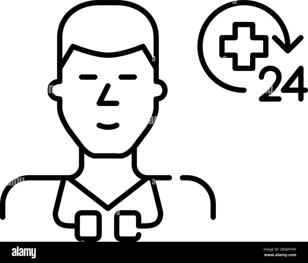 24 hour emergency access Stock Vector Images - Alamy