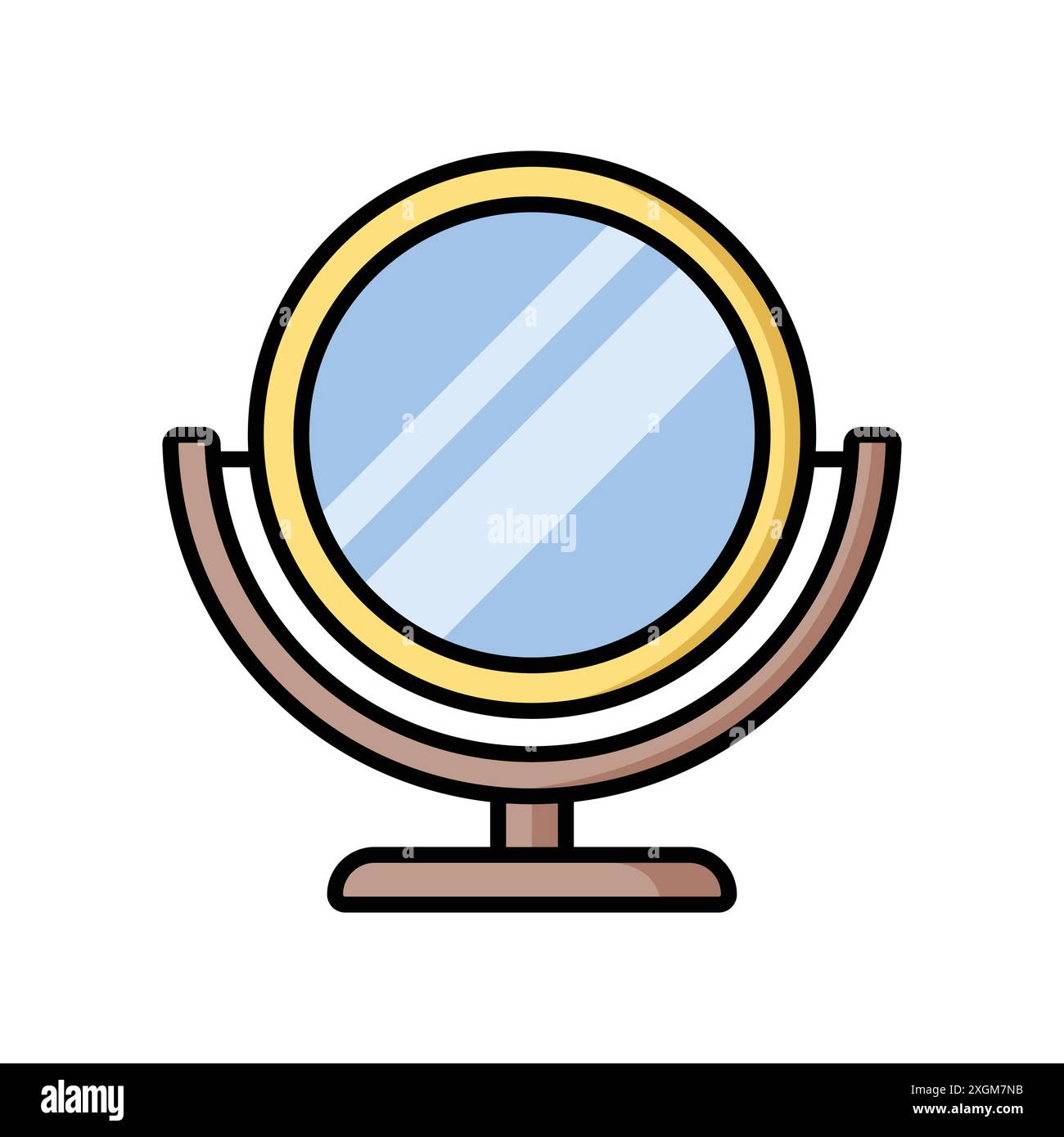 mirror icon vector design template in white background Stock Vector ...