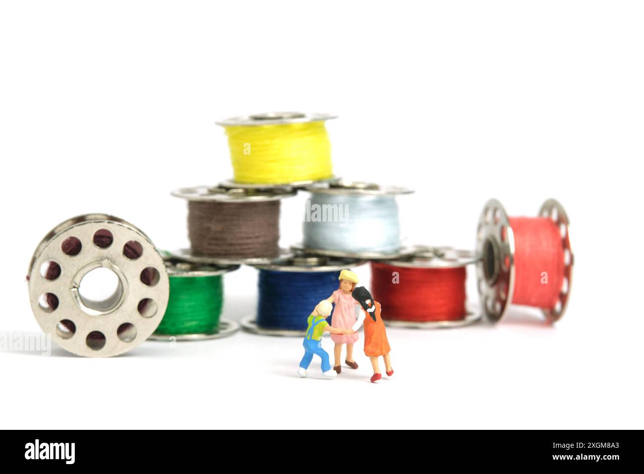 Miniature people toy figure photography. Playground arena concept. Kids ...