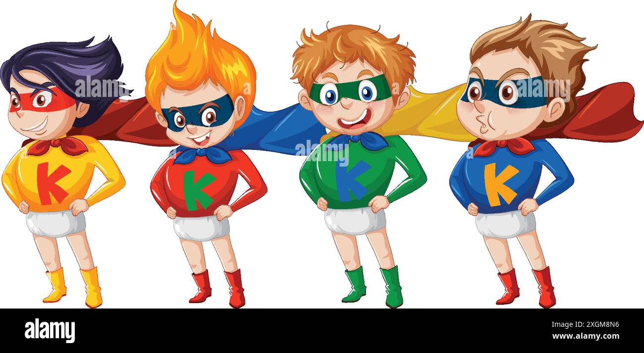 Kids dressed as superheroes hi-res stock photography and images - Alamy