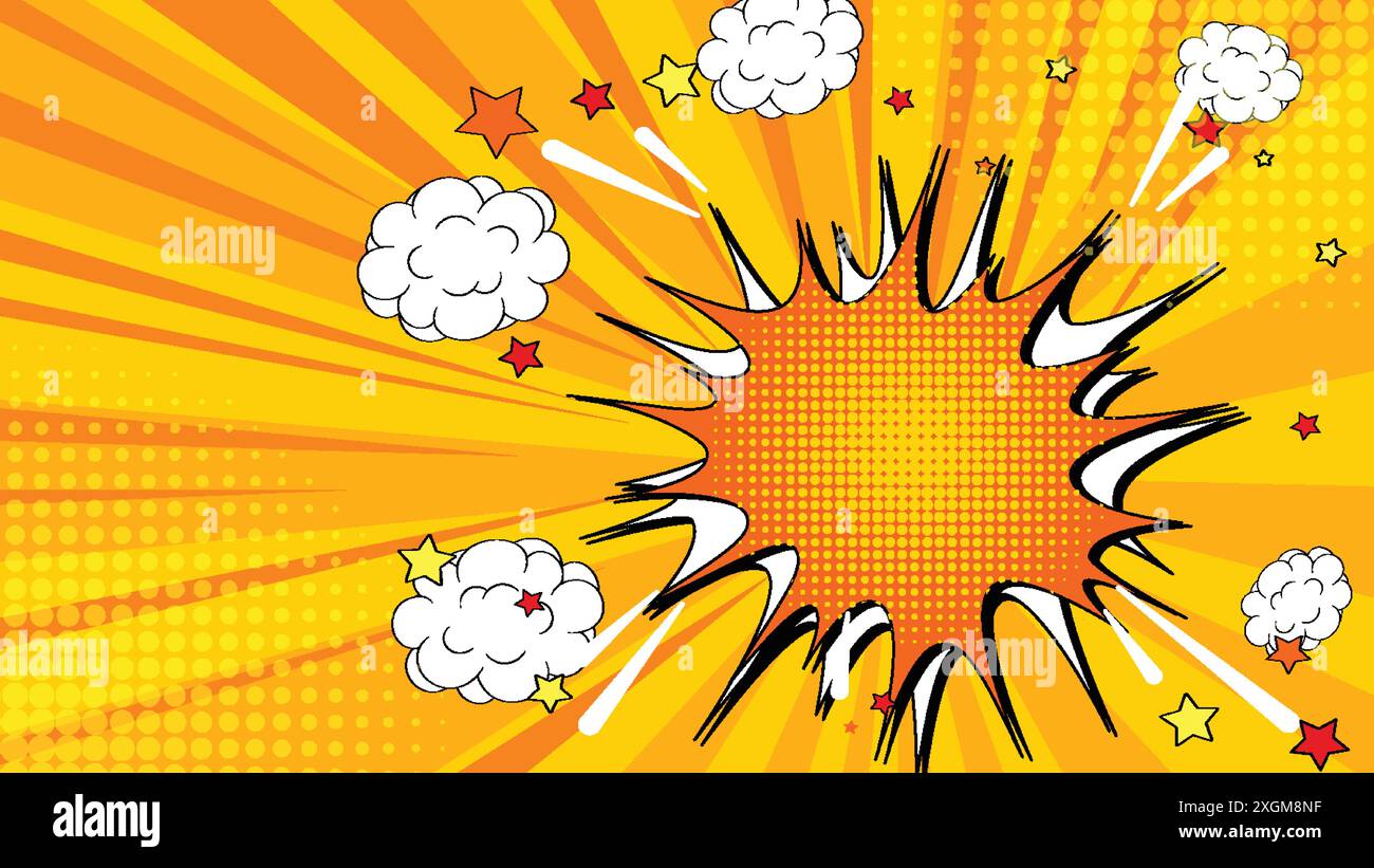 Cartoon explosion visual effect Stock Vector Images - Alamy
