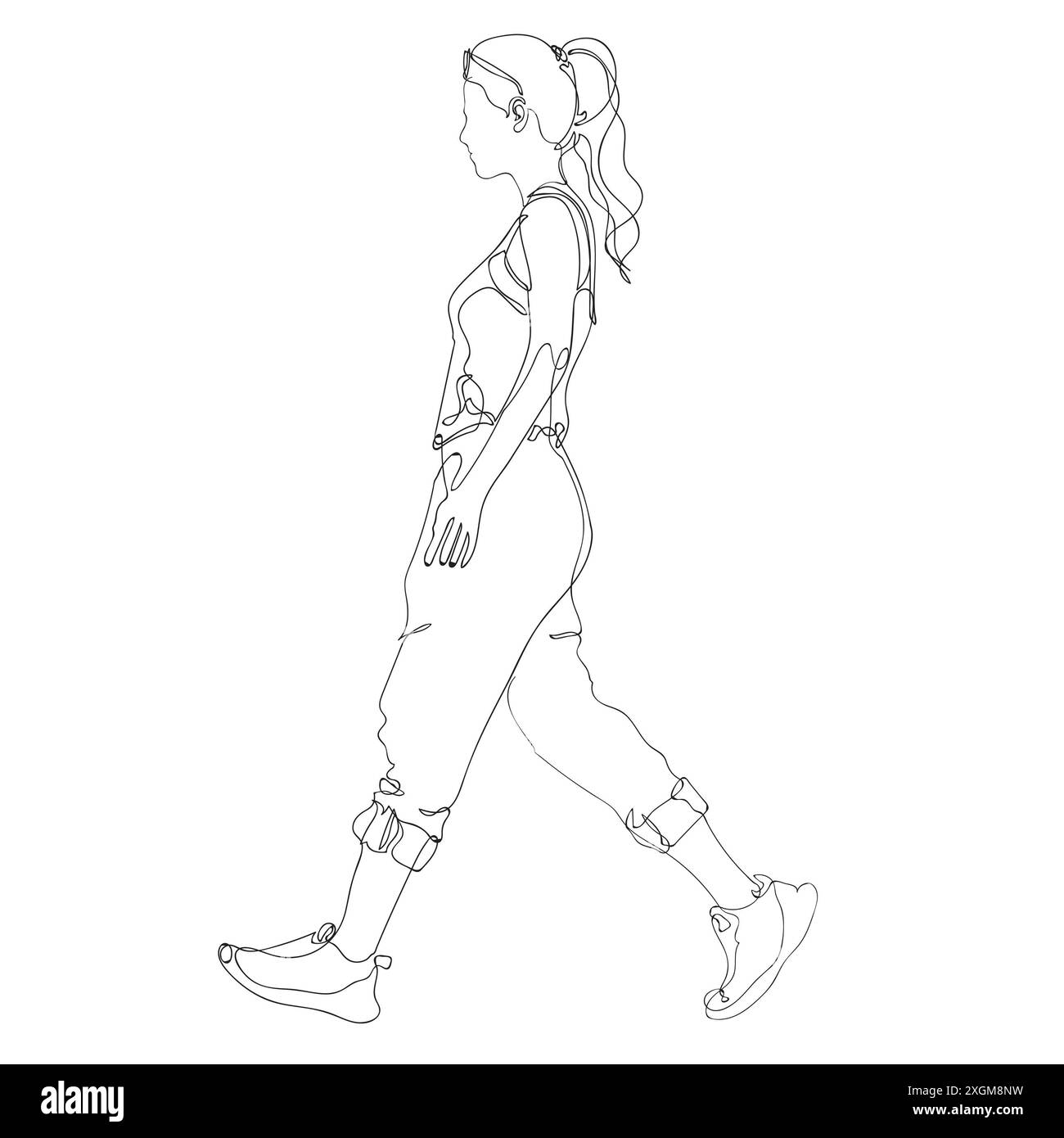 Line art vector people Black and White Stock Photos & Images - Alamy