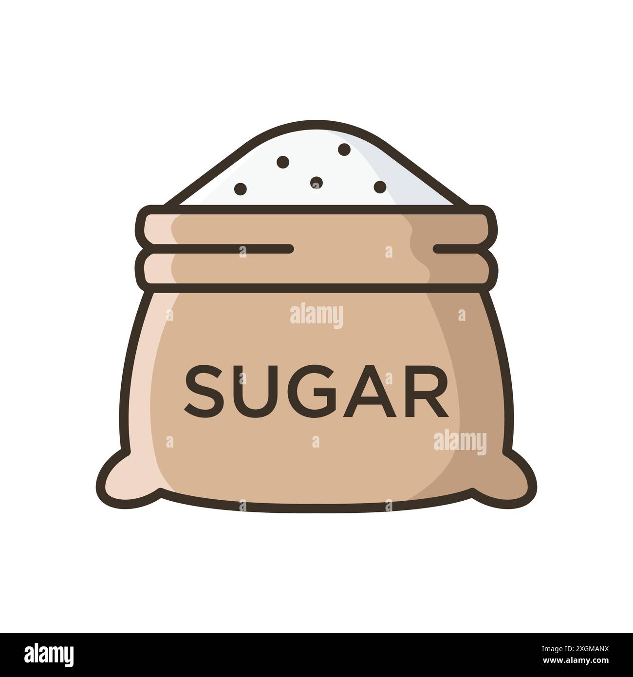 sugar icon vector design template in white background Stock Vector ...