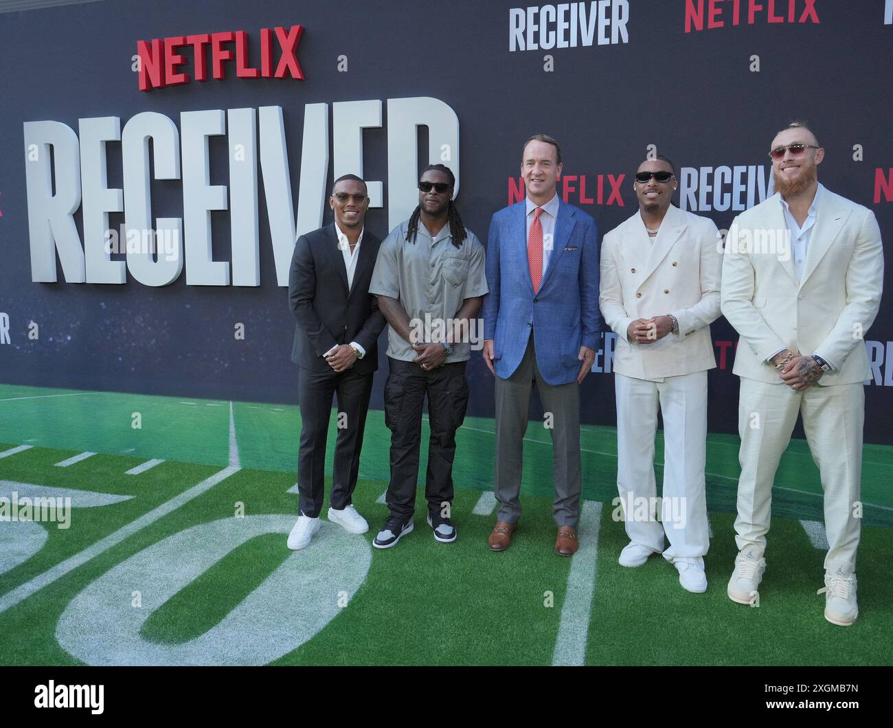 Los Angeles, USA. 09th July, 2024. (L-R) Amon-Ra St. Brown, Davante ...