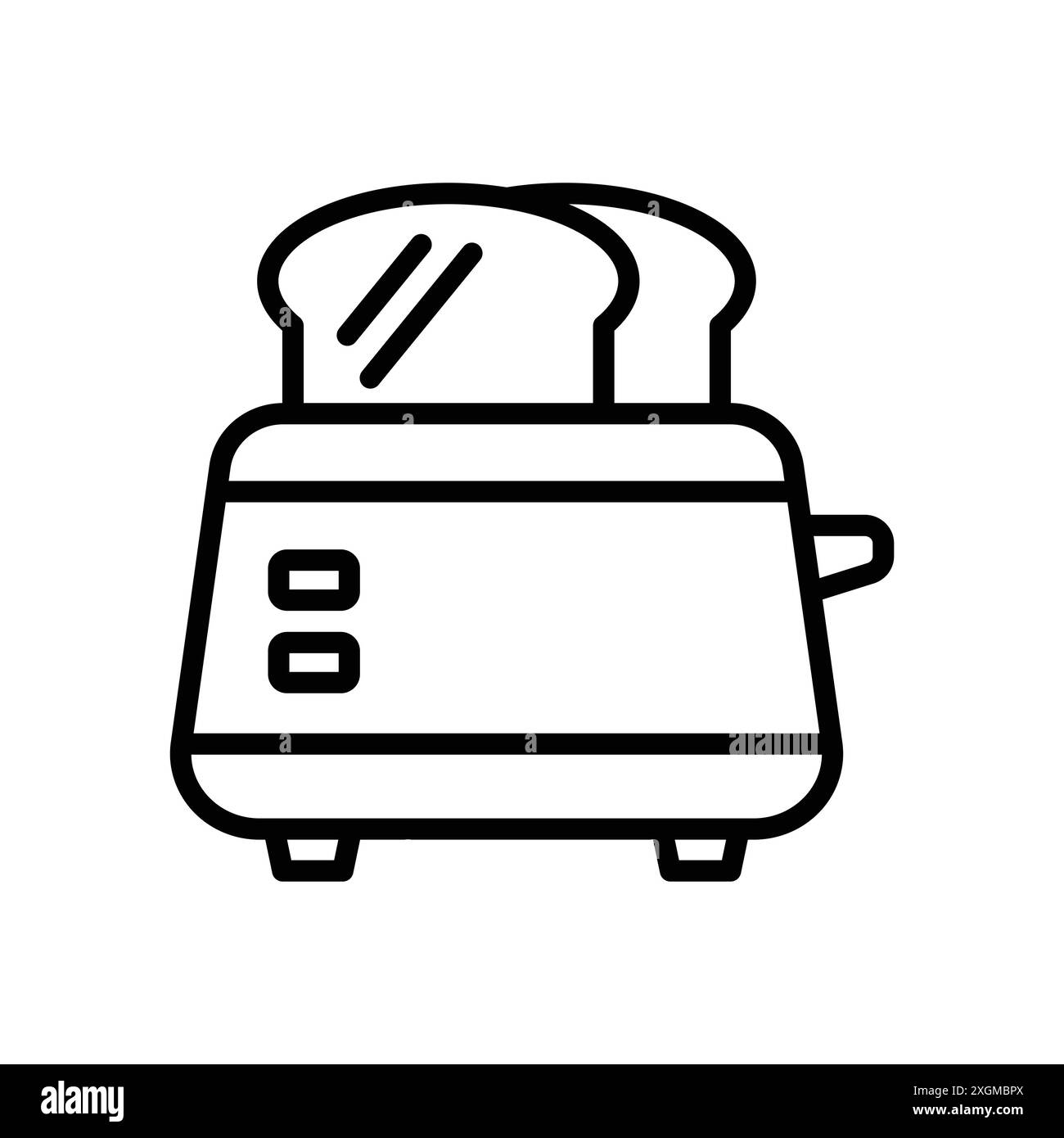 toaster icon vector design template in white background Stock Vector ...