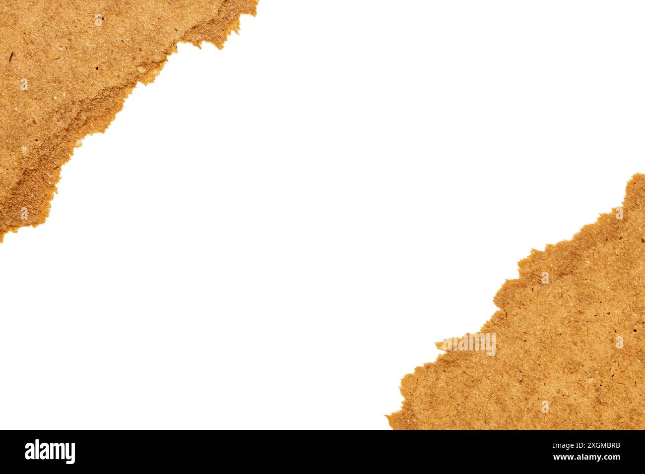 Image of ripped paper for copy space on a white background Stock Photo ...