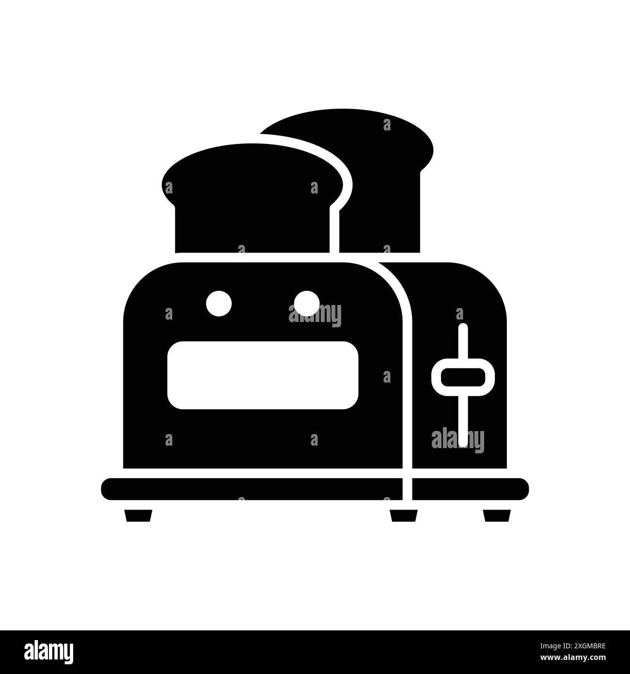 toaster icon vector design template in white background Stock Vector ...