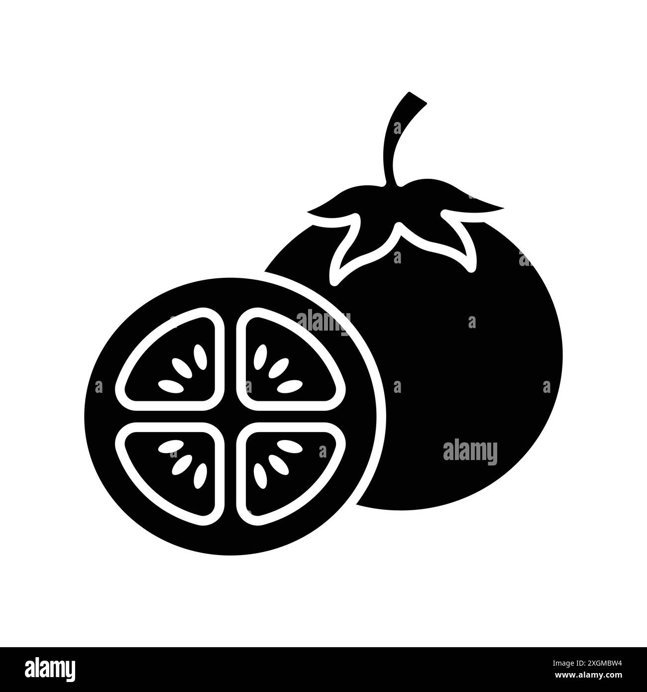 Tomato icon Black and White Stock Photos & Images - Alamy