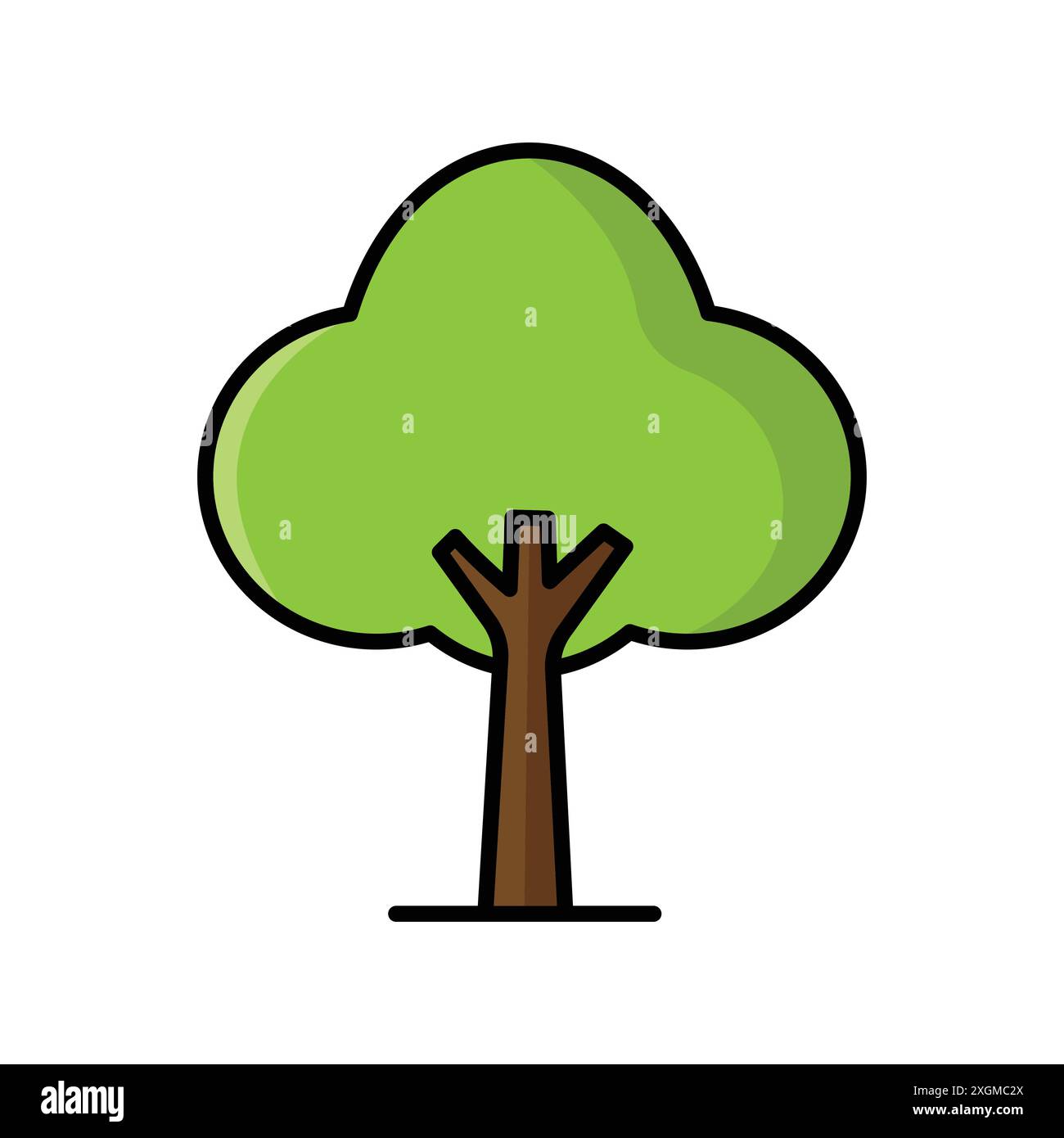 tree icon vector design template in white background Stock Vector Image ...