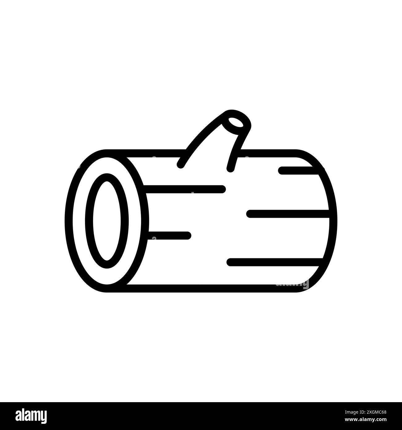 wood log icon vector design template in white background Stock Vector ...