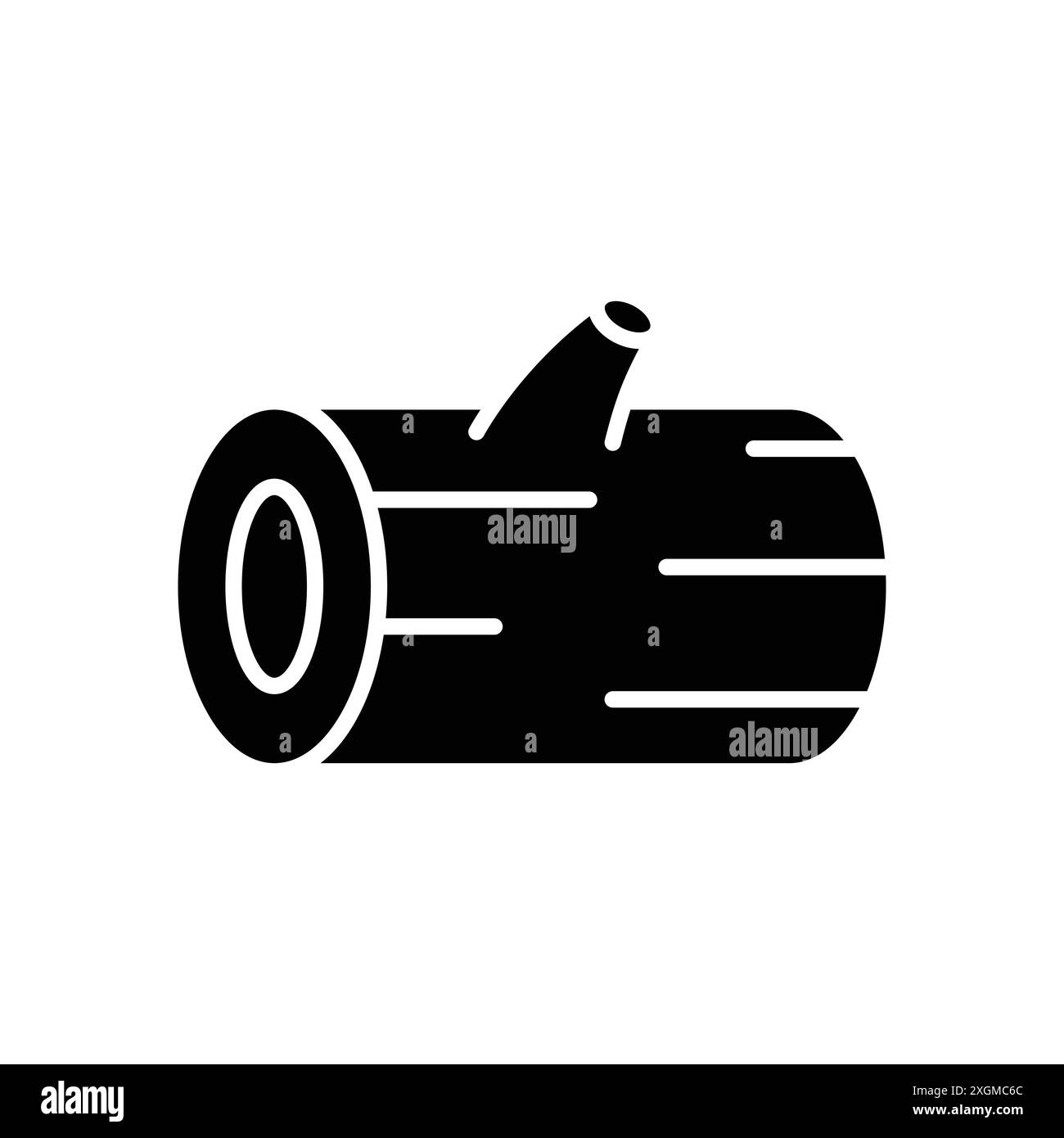 wood log icon vector design template in white background Stock Vector ...