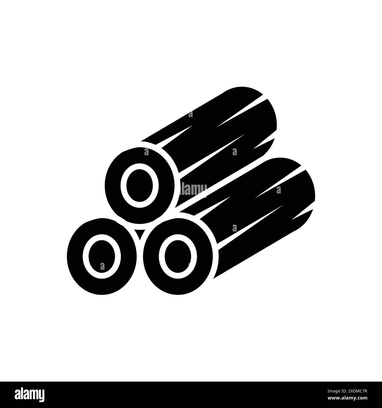 wood log icon vector design template in white background Stock Vector ...