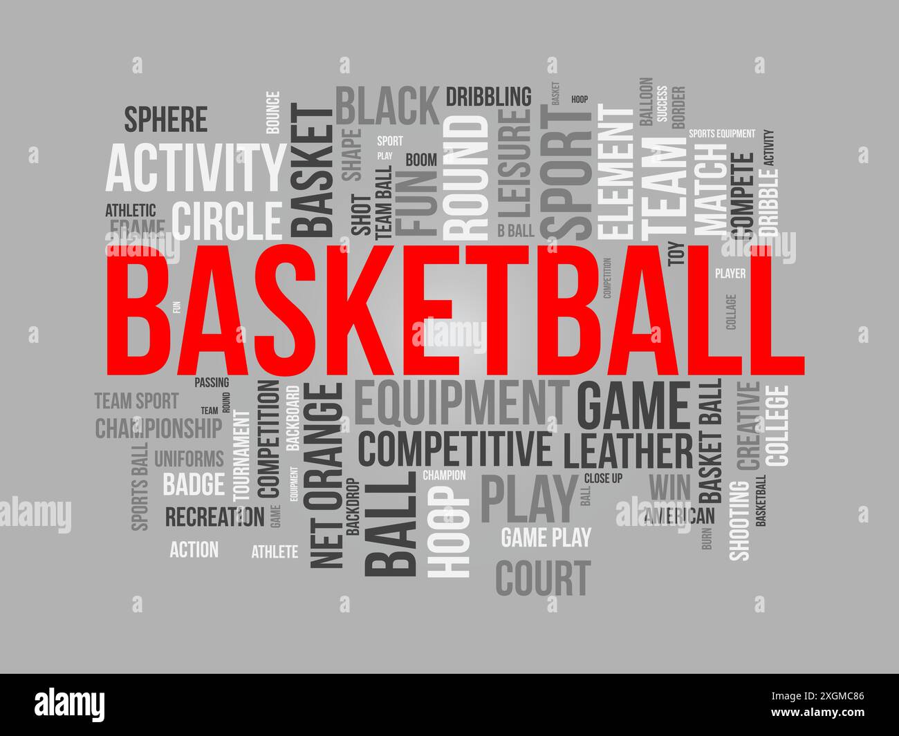Basketball wordcloud template. Sport concept vector background Stock ...