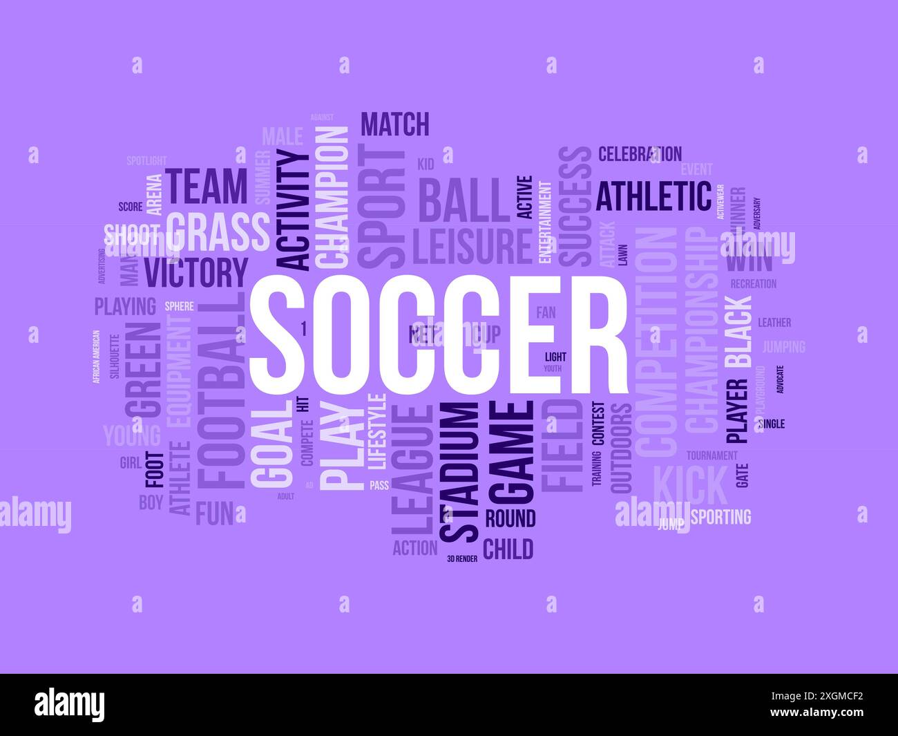 Soccer wordcloud template. Sport concept vector background Stock Vector ...