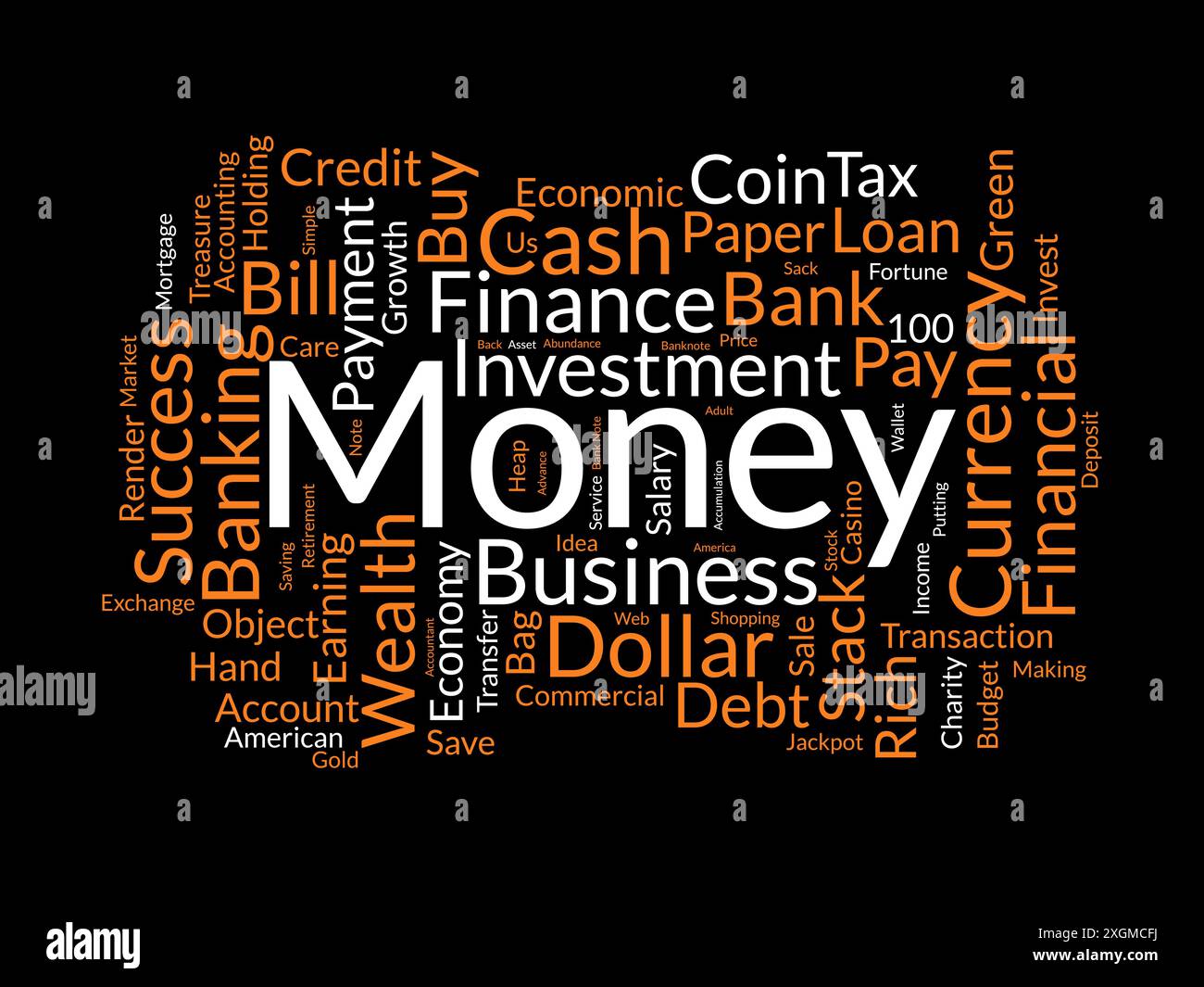 Money wordcloud template. Business concept vector background Stock ...