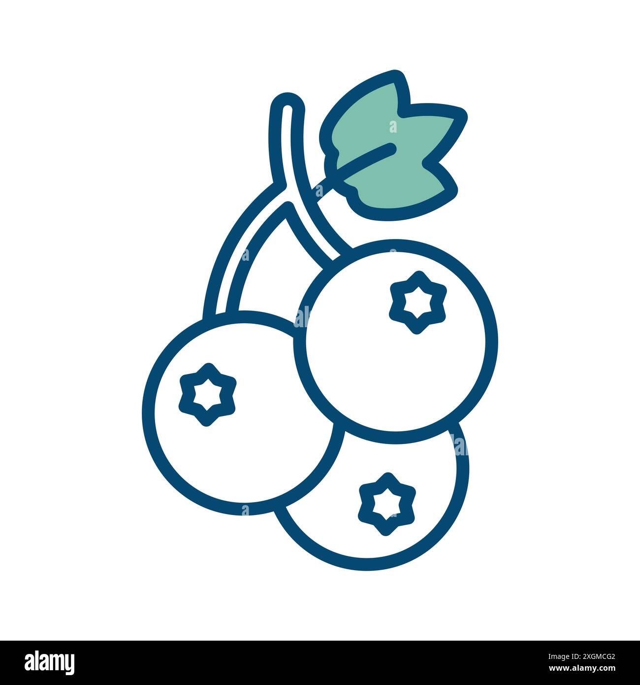 black currant icon vector design template in white background Stock ...