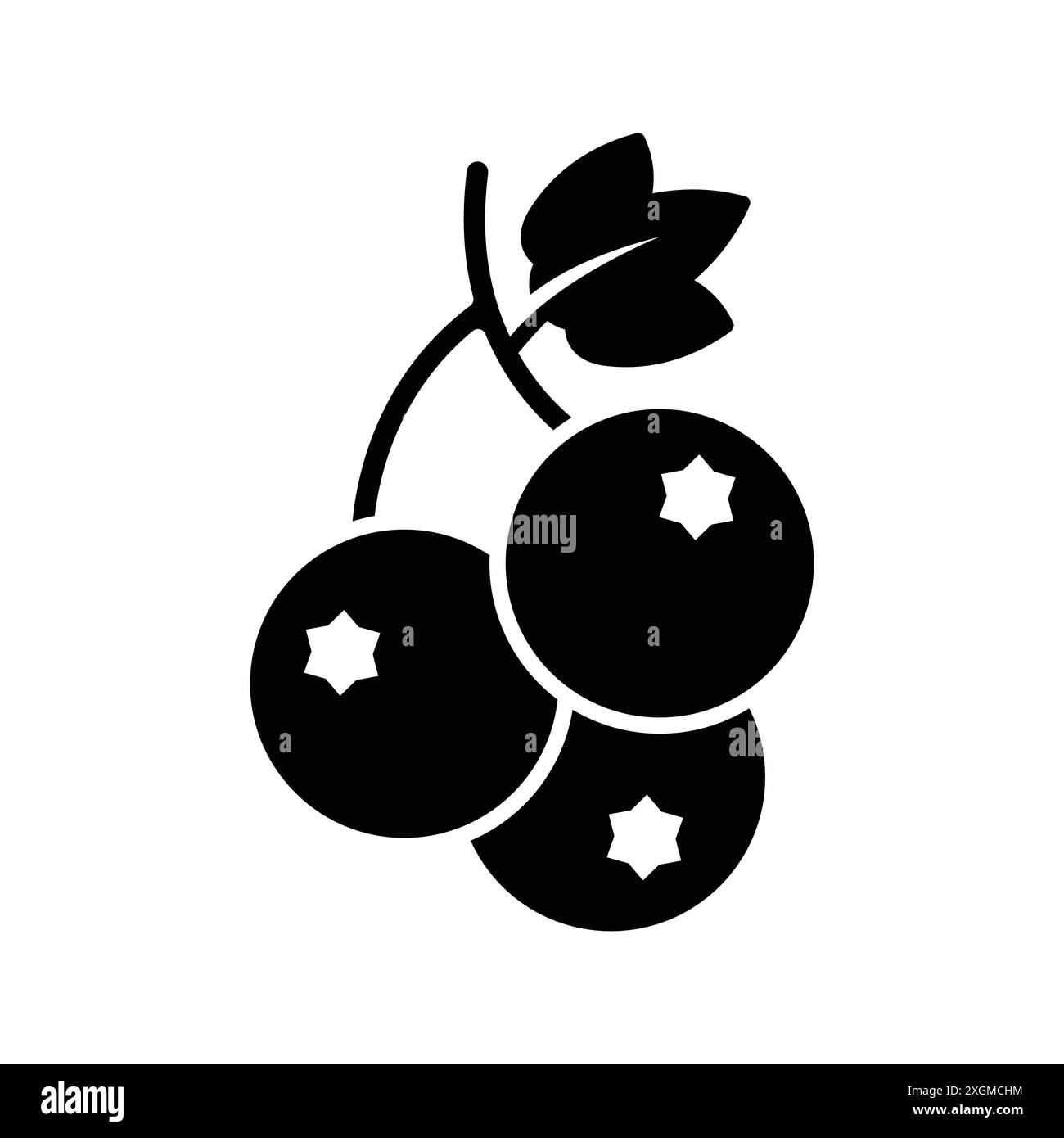 black currant icon vector design template in white background Stock ...