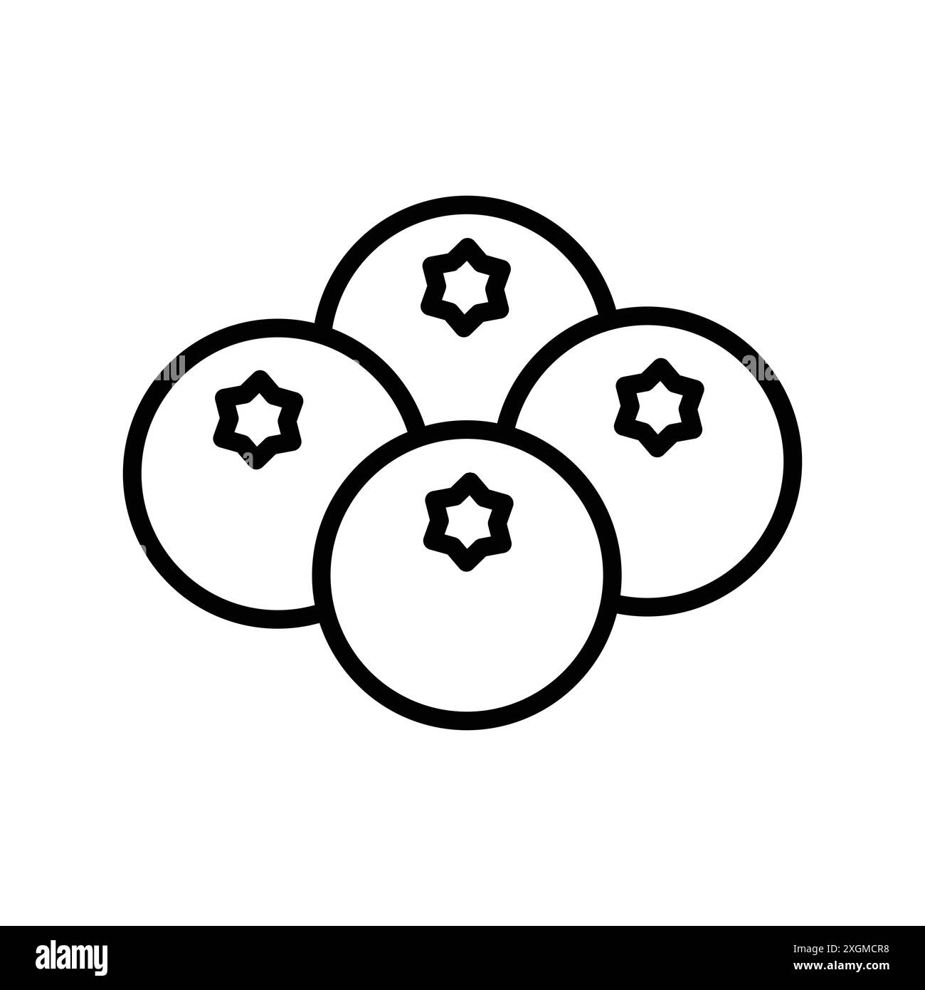 black currant icon vector design template in white background Stock ...