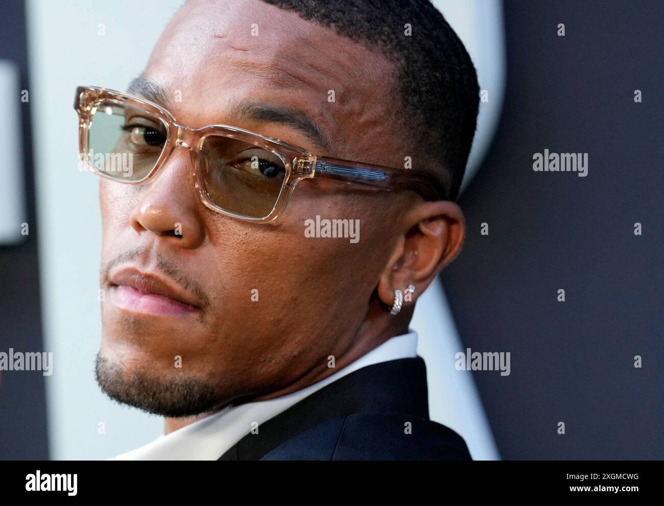 Detroit Lions wide receiver Amon-Ra St. Brown poses at the premiere of ...