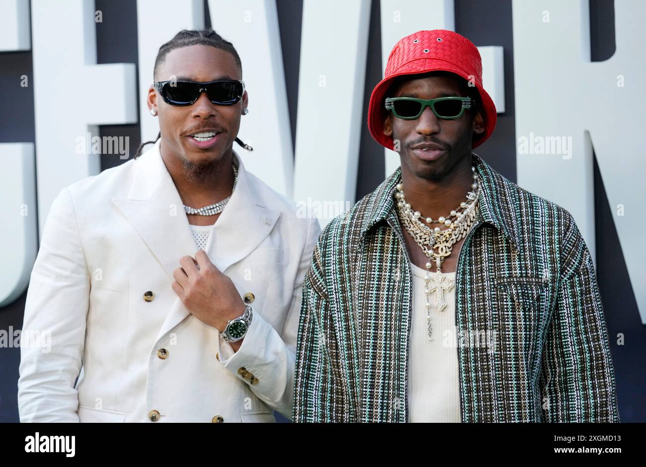 Minnesota Vikings wide receivers Justin Jefferson, left, and Jordan ...