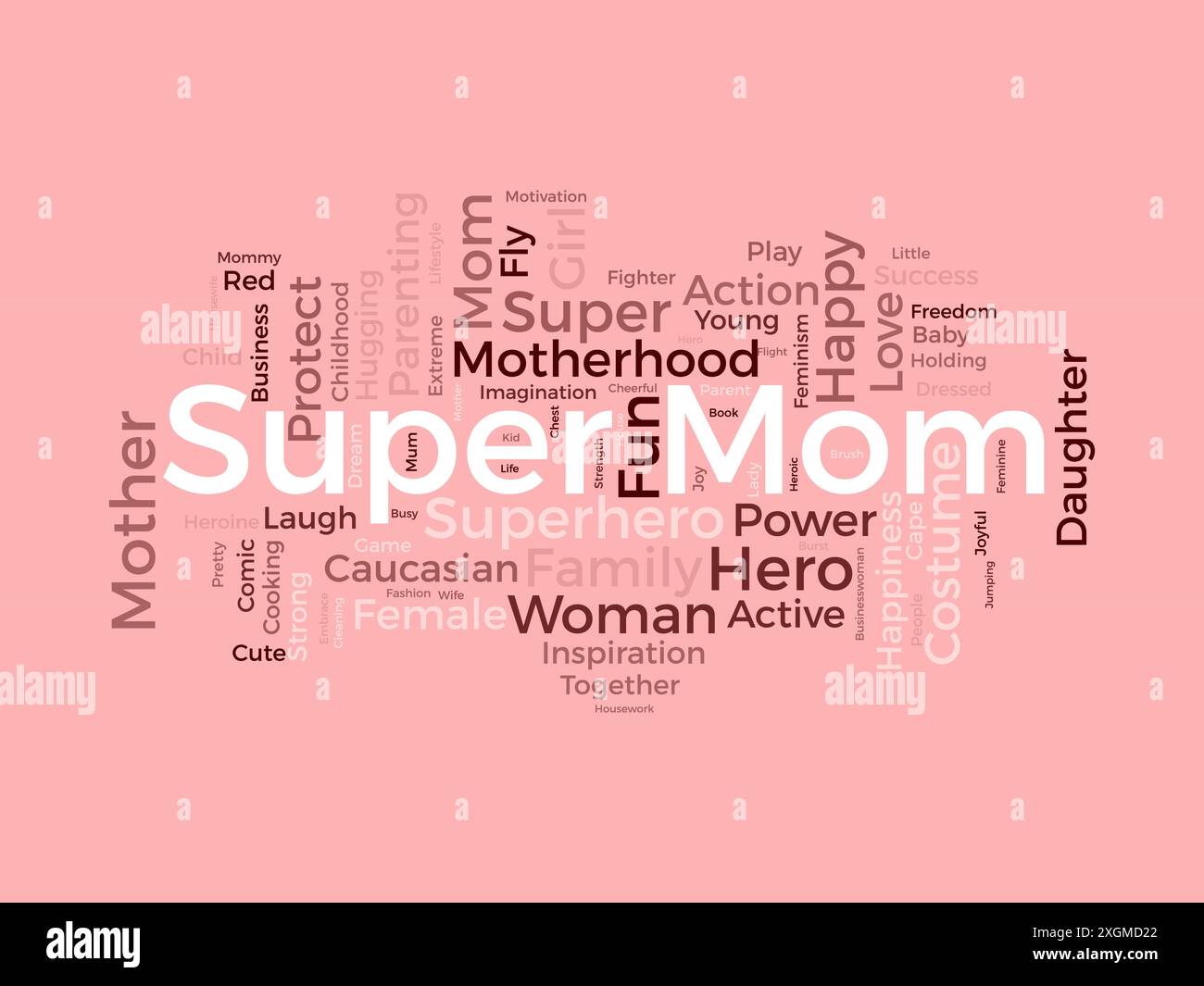 Super Mom wordcloud template. Mom Love concept vector background Stock ...