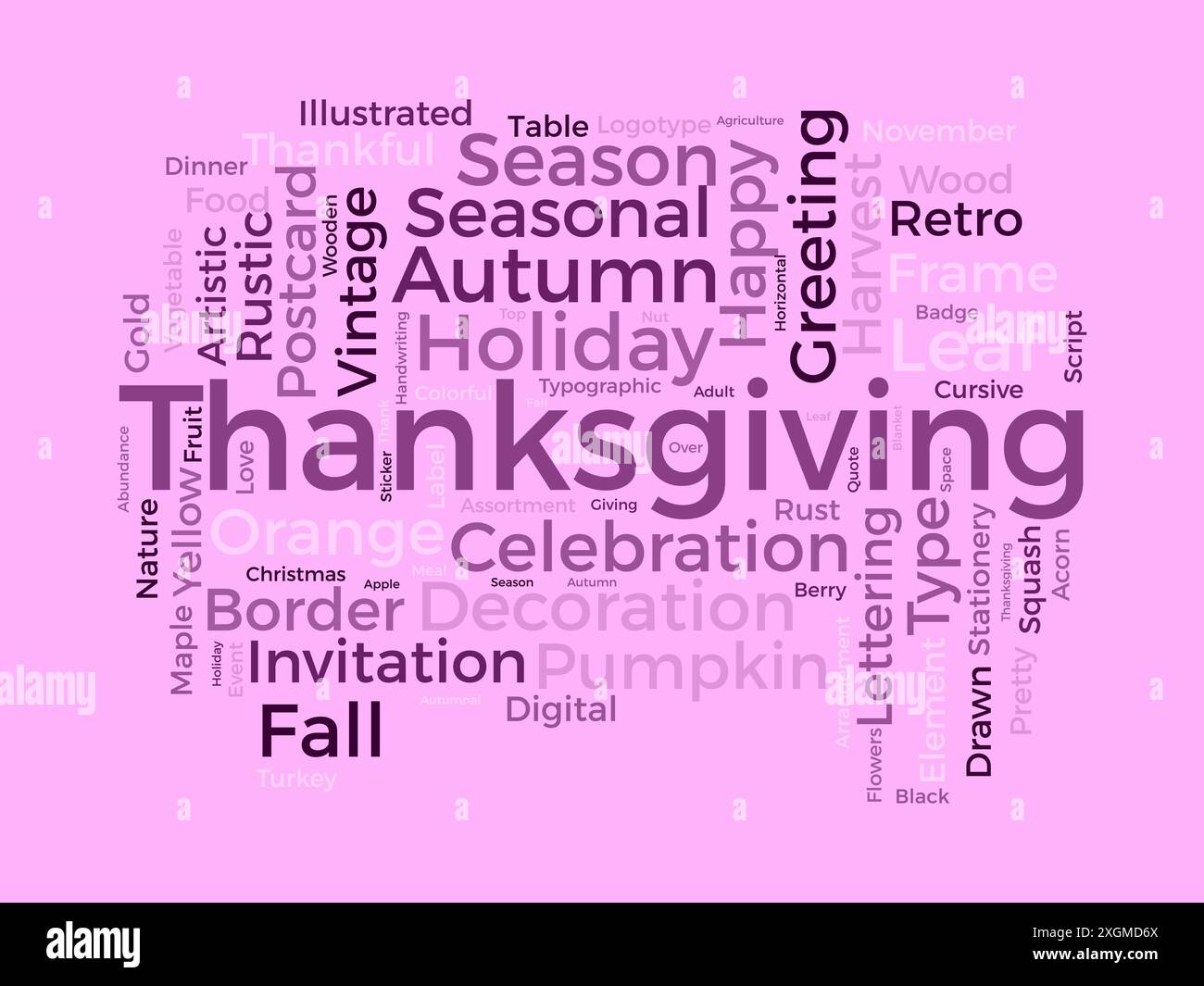 Fall autumn word cloud concept hi-res stock photography and images - Alamy