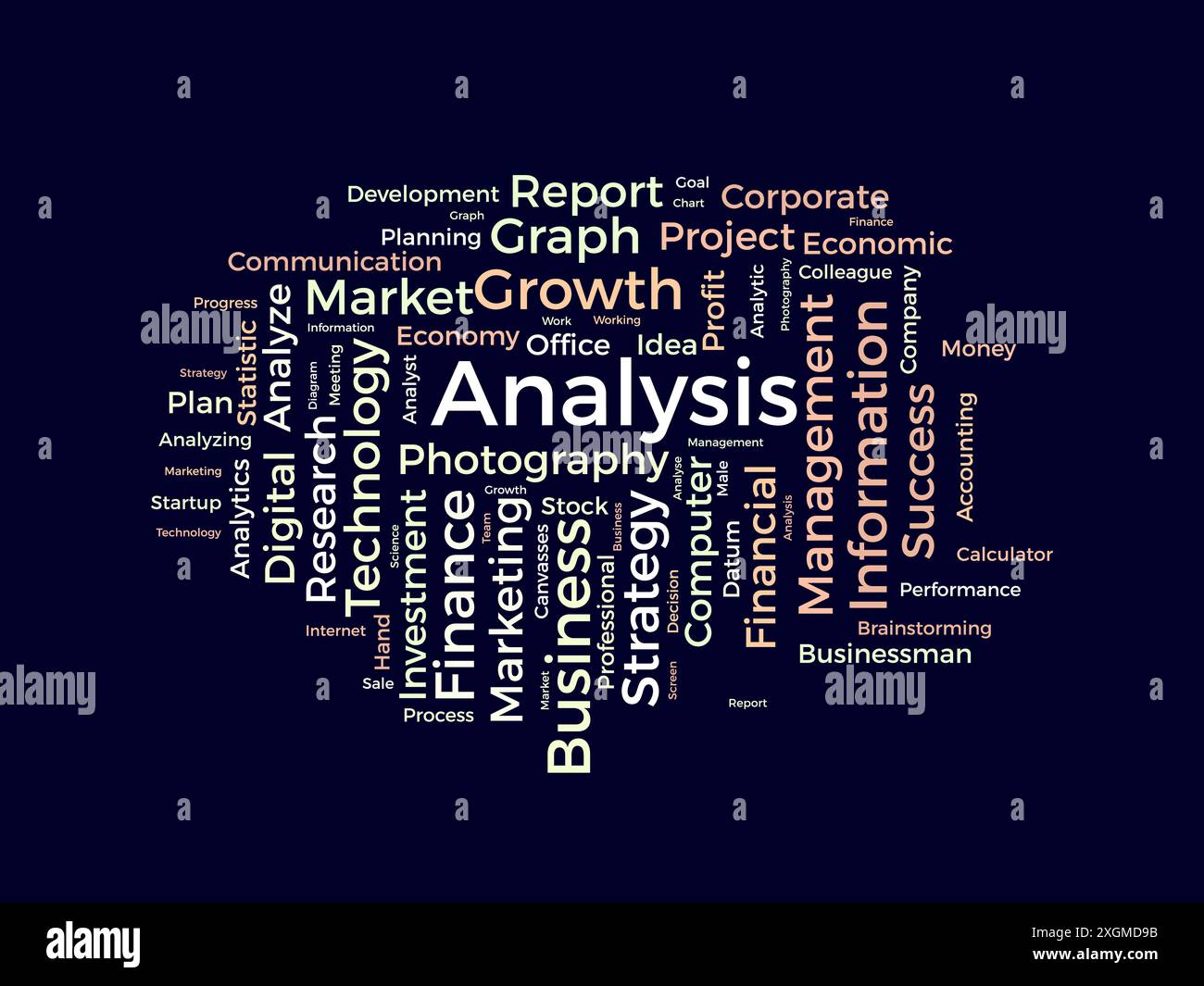 Marketing working concept graph Stock Vector Images - Alamy