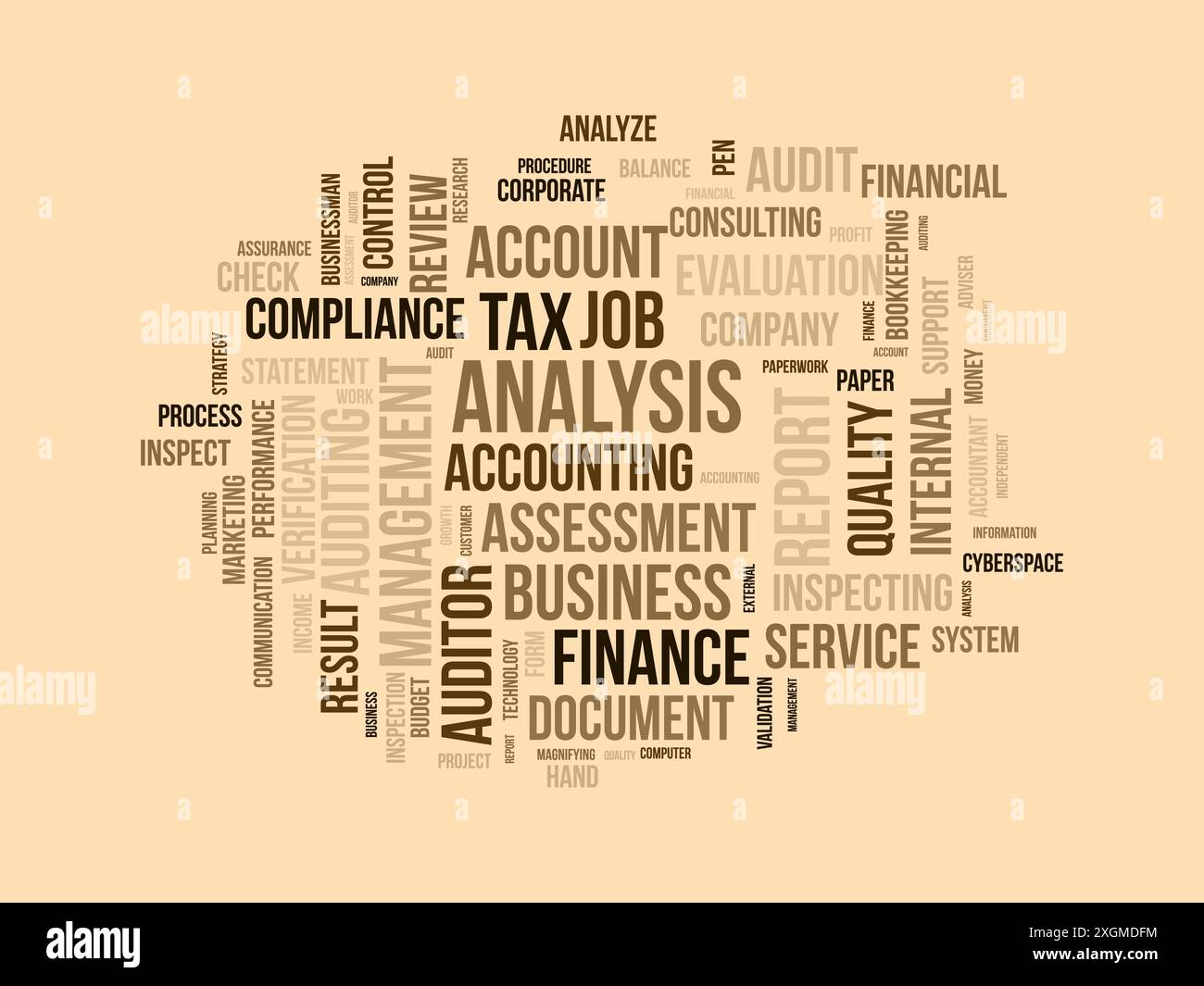 Audit wordcloud template. Business concept vector background Stock ...