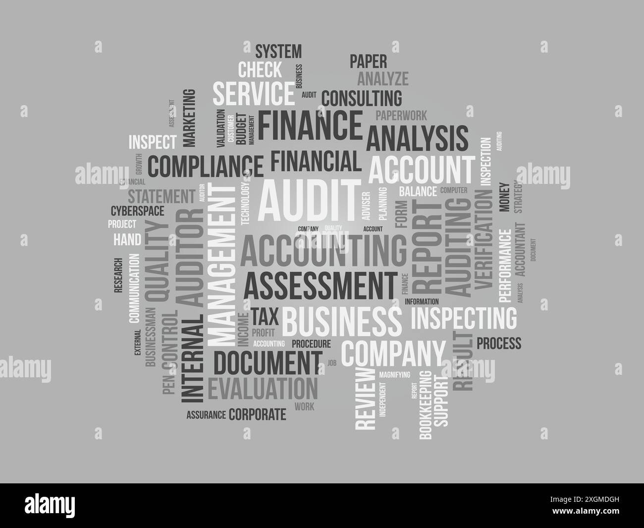 Audit wordcloud template. Business concept vector background Stock ...