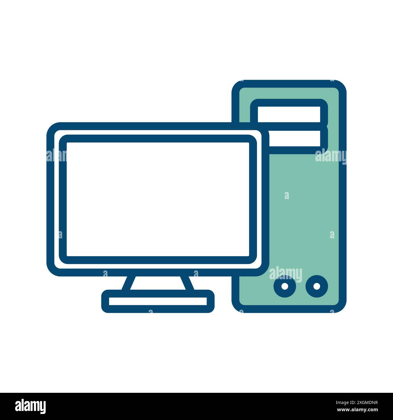 computer icon vector design template in white background Stock Vector ...